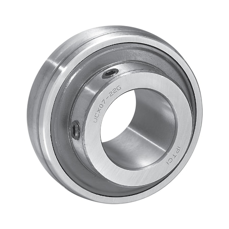 Tritan Insert Brng, Medium Duty, Wide Inner Ring, Set Scrw, 1-in. Bore Dia., 62mm OD, 38.1mm ...